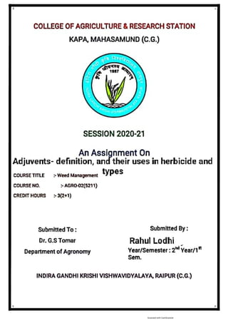 Weed management | PDF