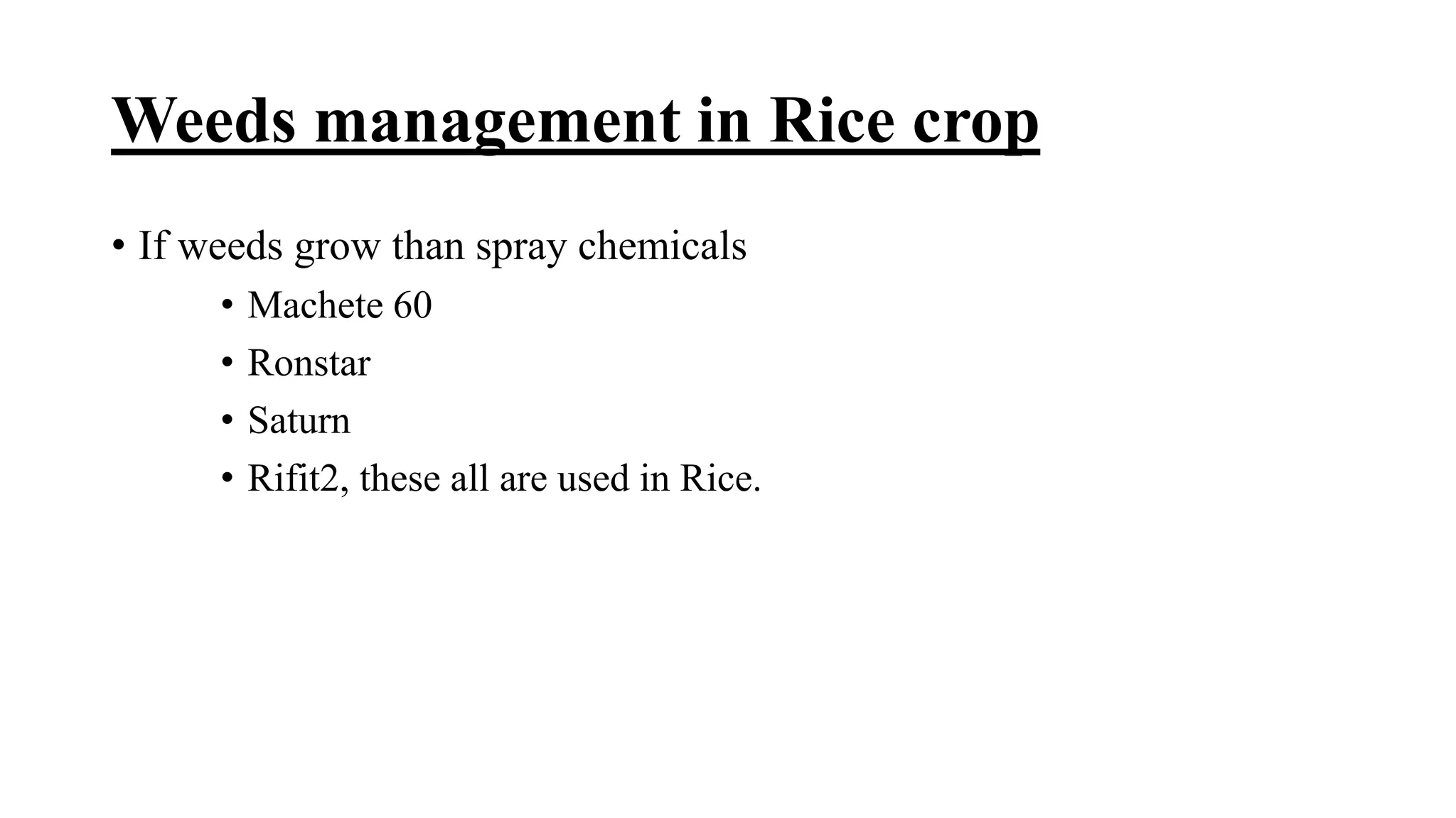 Weed management in cereal crops, Weeds Control | PPTX