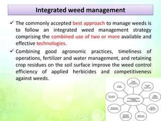 Weed management in conservation agricultural systems | PPTX