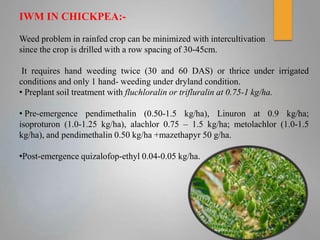 Weed management in rabi pulses | PPT