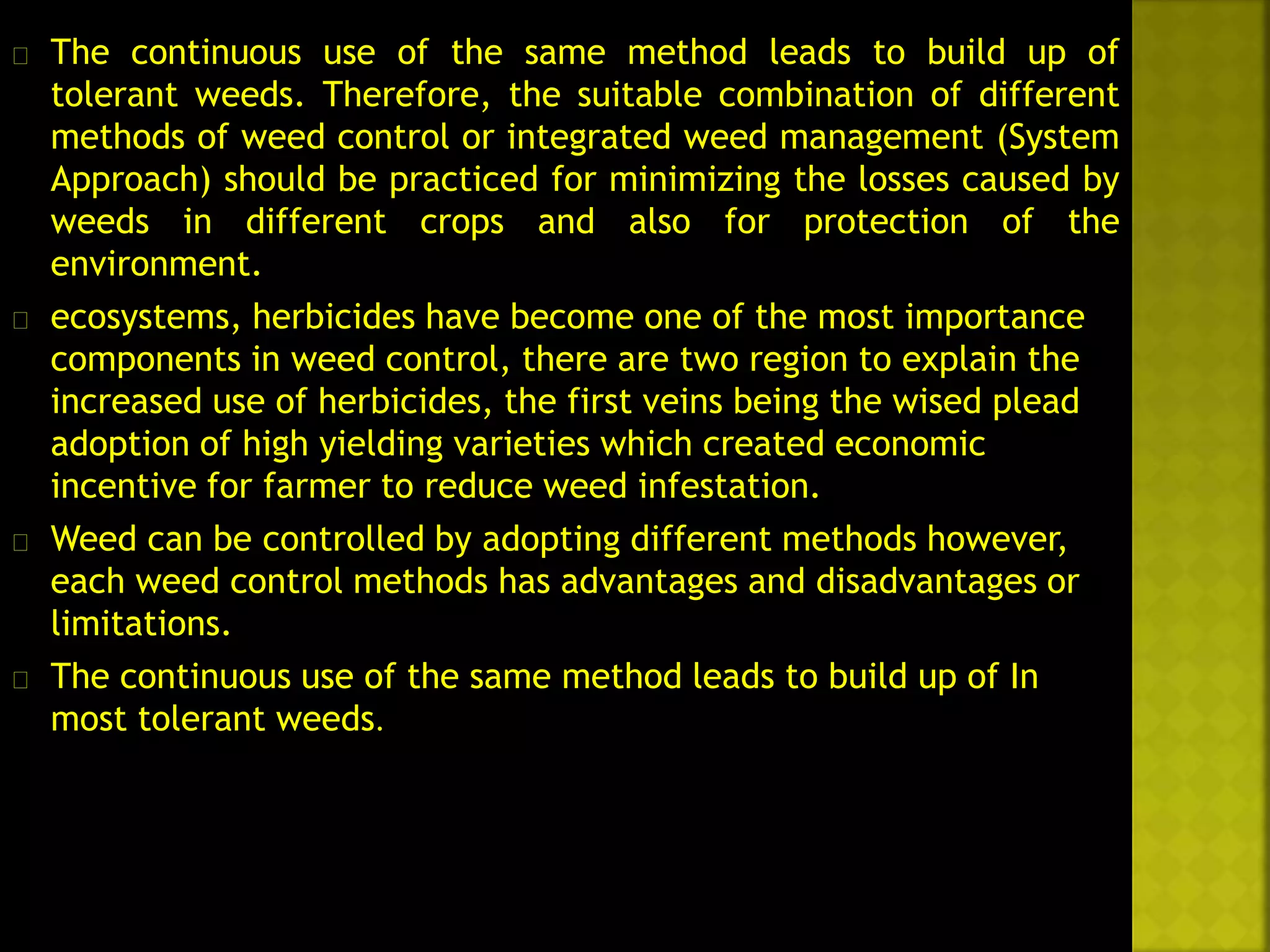 Integrated weed management | PPTX