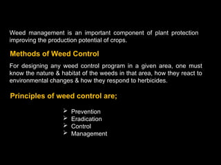 WEED MANAGEMENT METHODS AND INTEGRATED WEED MANAGEMENT.ppt