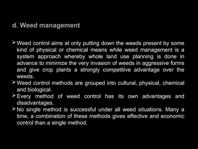 WEED MANAGEMENT METHODS AND INTEGRATED WEED MANAGEMENT.ppt