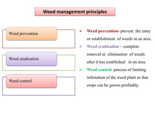 Weed Management in Organic Crop Production | PPTX