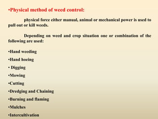 Weed and there control | PPTX