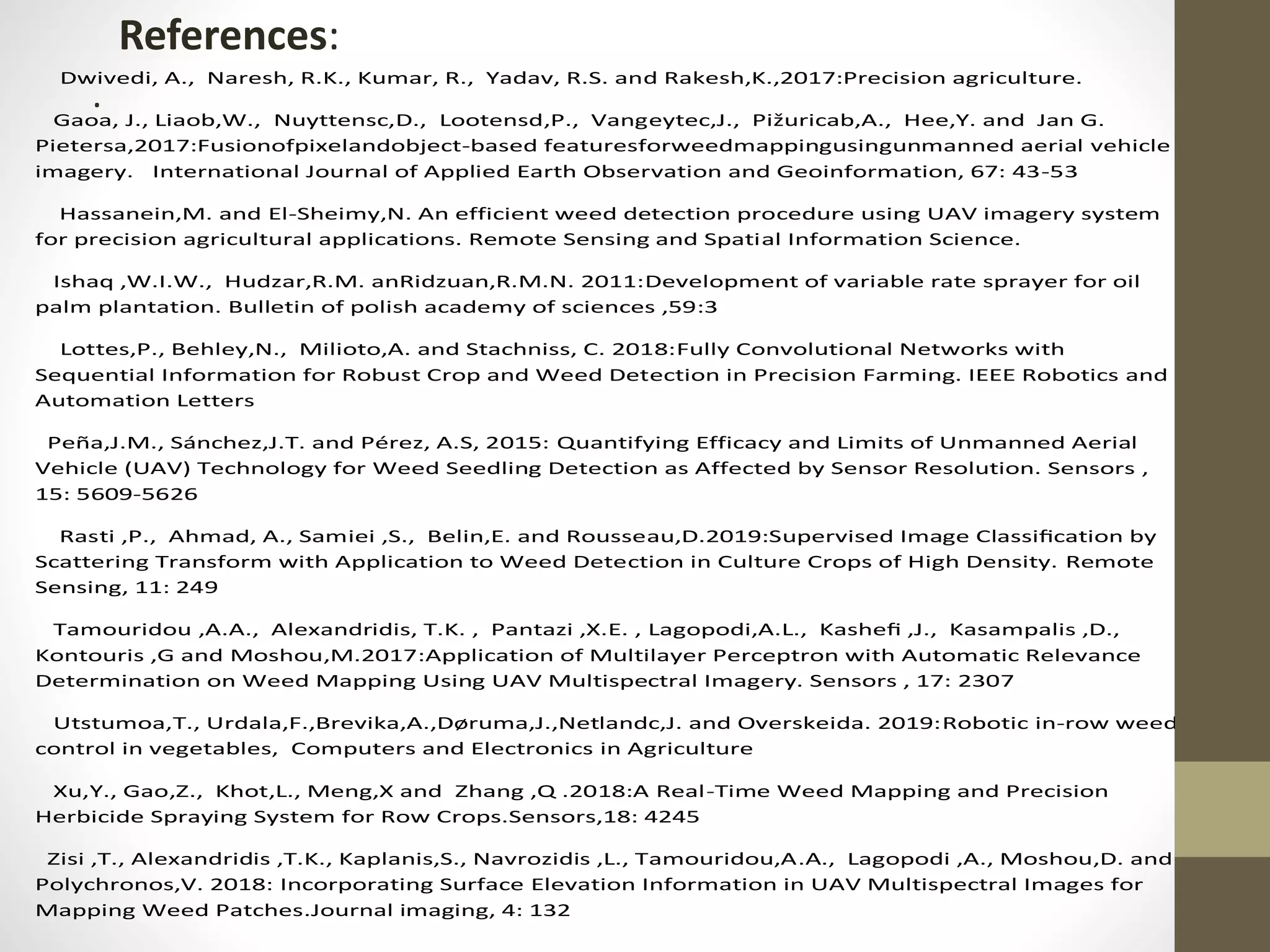Weed management using remote sensing | PPTX