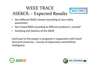 WEEE TRACE presentation | PDF