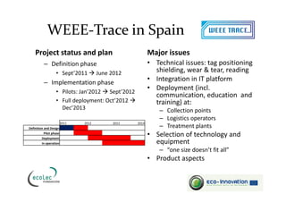 WEEE TRACE presentation | PDF