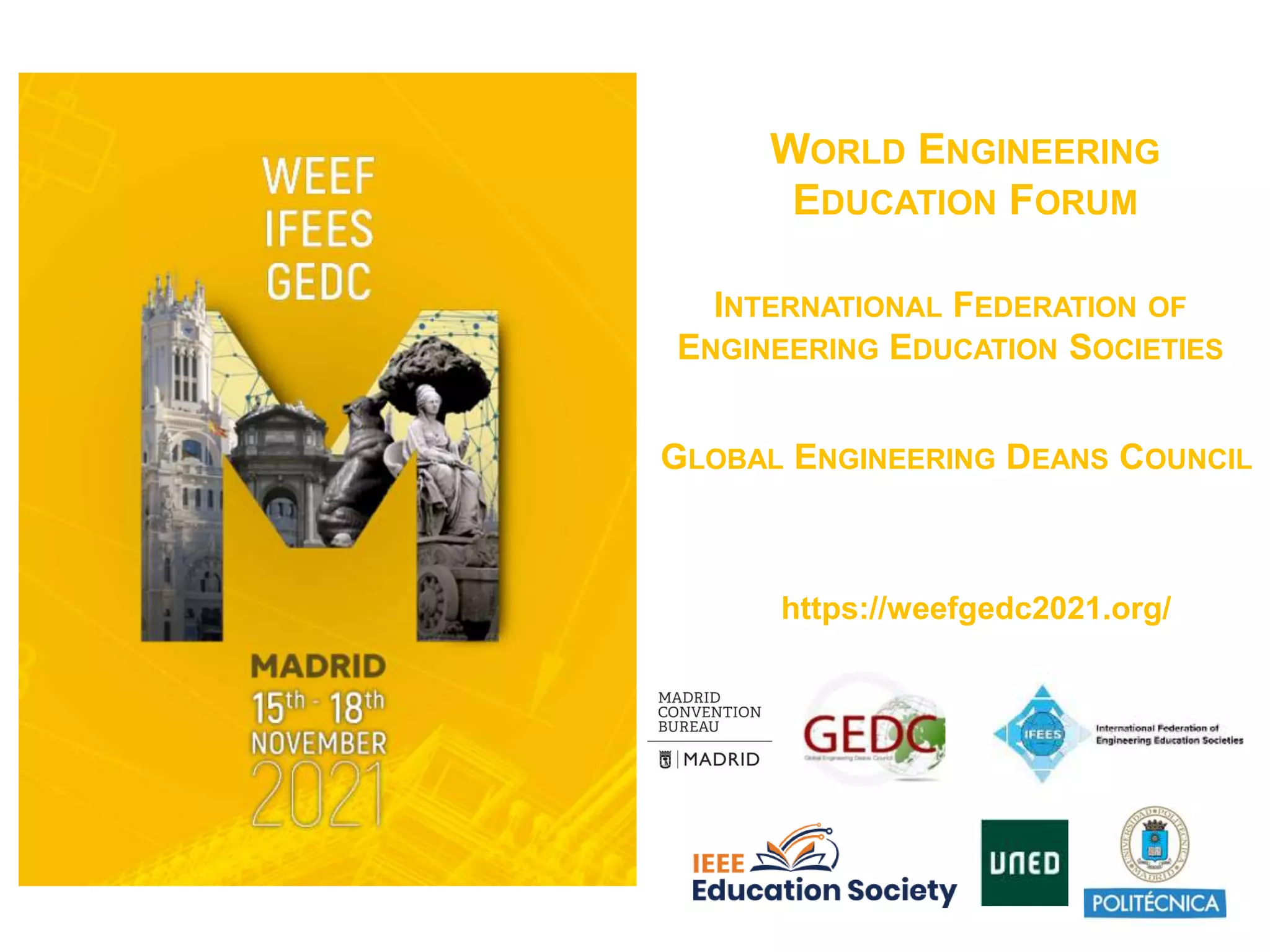WEEF GEDC IFEES 2021 Madrid | PPT