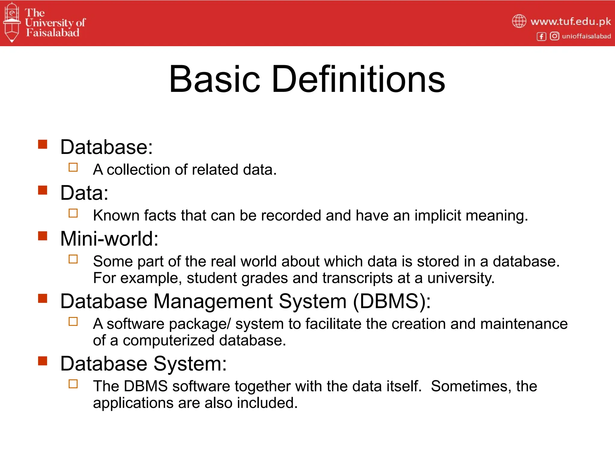 Introduction to the concept of Database Management | PPTX
