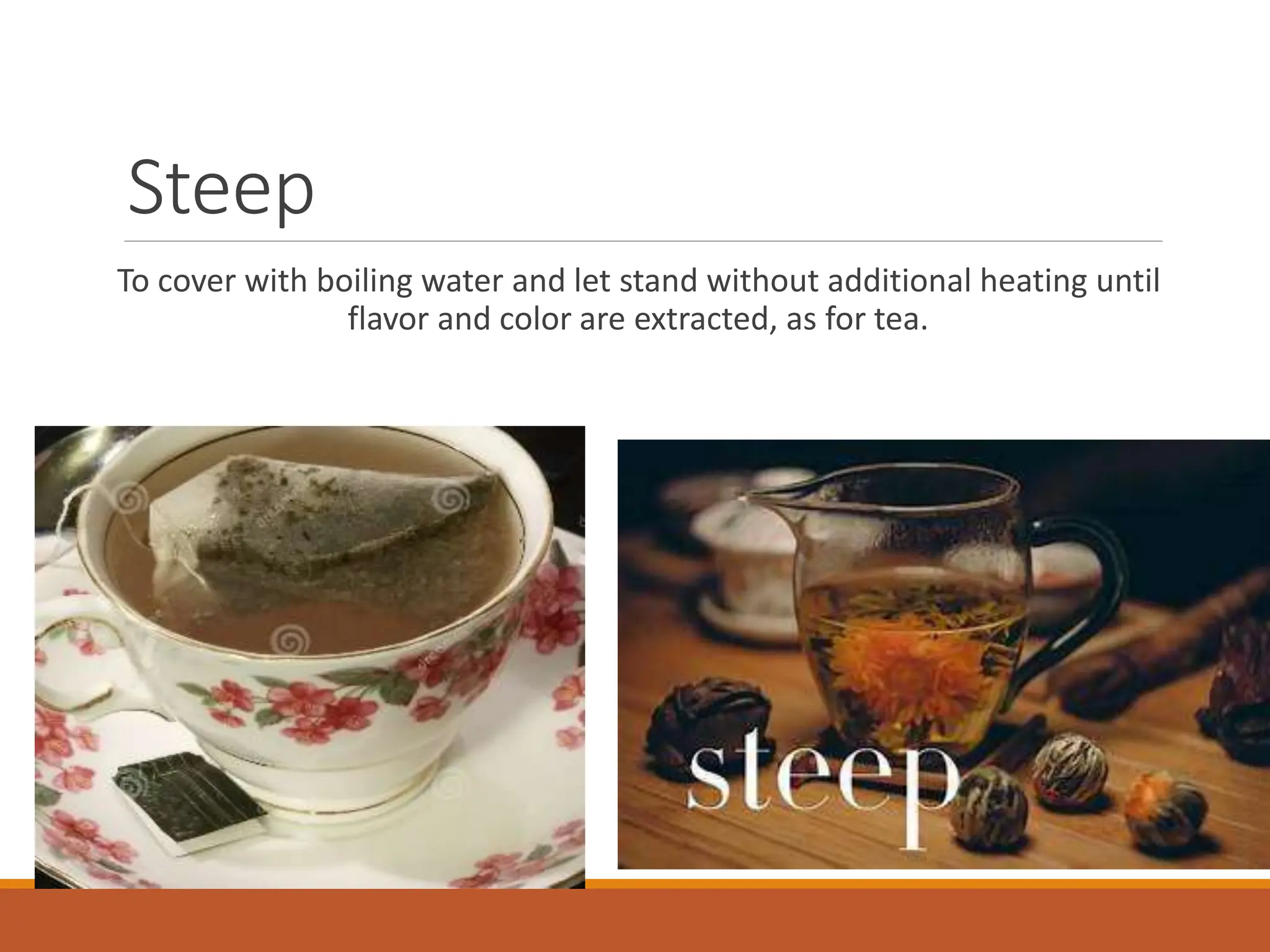 Cooking terminologies and process-pptx 2 | PPTX | Cooking | Food & Drink