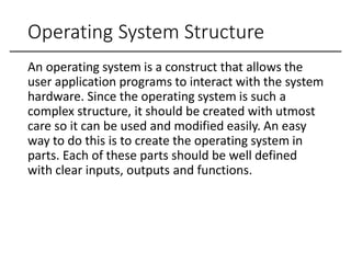 lecture 1 (Introduction to Operating System.) | PDF