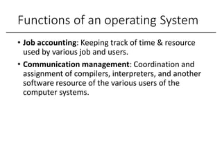 lecture 1 (Introduction to Operating System.) | PDF