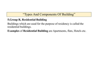 Types and Components of Buildings | PDF