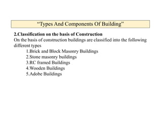 Types and Components of Buildings | PDF | Civil Engineering Industry ...