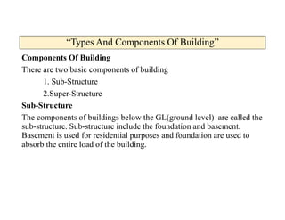 Types and Components of Buildings | PDF | Civil Engineering Industry ...