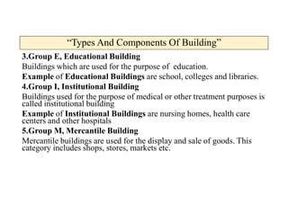 Types and Components of Buildings | PDF | Civil Engineering Industry ...