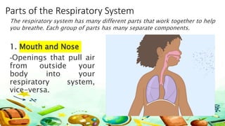 Respiratory System grade-9 Science-Quarter 1-week 1 | PPTX