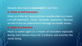 MUSIC101 PHILOSOPHY AND VALUES IN MUSIC EDUCATION | PPTX