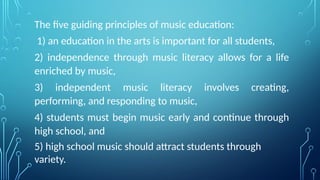 MUSIC101 PHILOSOPHY AND VALUES IN MUSIC EDUCATION | PPTX