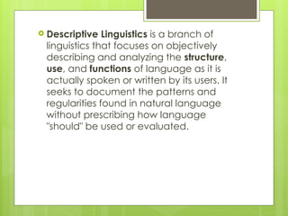 DESCRIPTIVE PPT ON MASTER'S DEGREE IB EN | PPTX