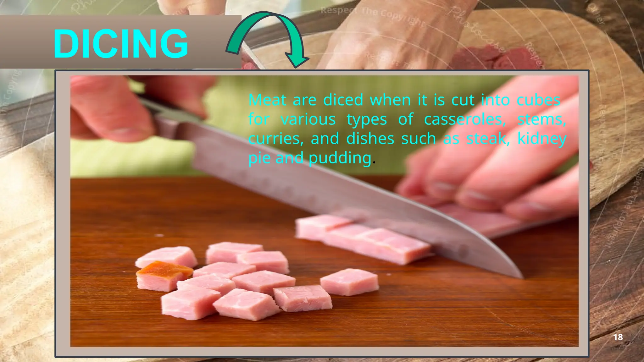 Cookery 10 Types of Knives Identify and Discuss Basic Methods of Meat ...