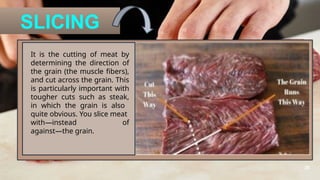 Cookery 10 Types of Knives Identify and Discuss Basic Methods of Meat ...
