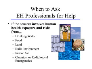 Week 1 Assignment-Environmental Health Overview | PPT