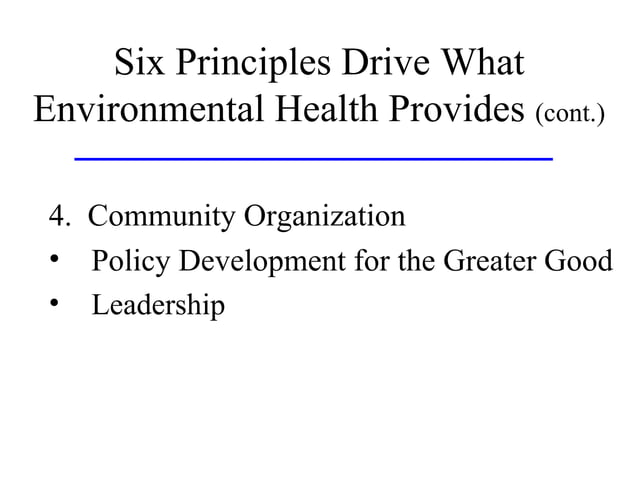 Week 1 Assignment-Environmental Health Overview | PPT