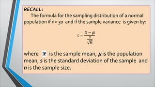 Confidence Interval on the statistical analogy and computation | PPT