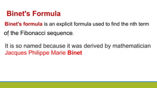 Fibonacci-Sequence | PPTX