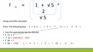 Fibonacci-Sequence | PPTX
