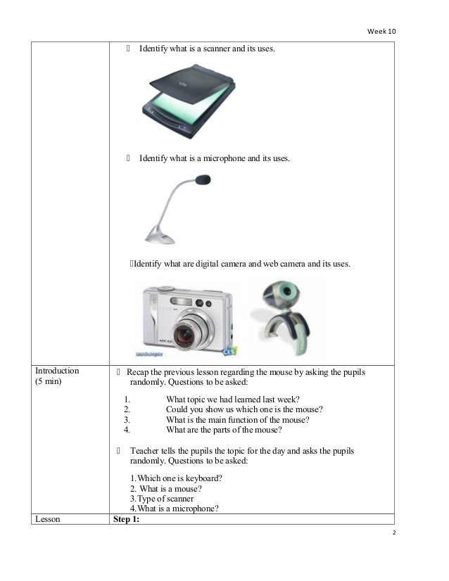 Week 10 Input Devices
