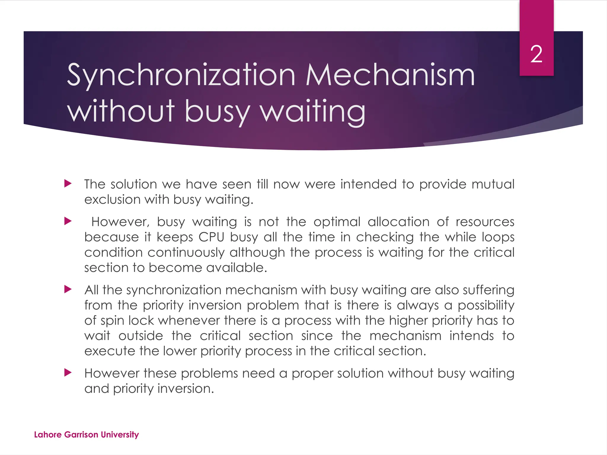 Week-10 Classical Problems of Synchronization, Semaphores, Monitors, Condition Variables.pptx