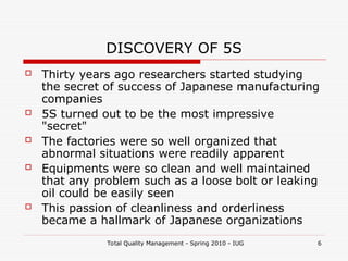 5S Training and Implementation -General Notes | PPT