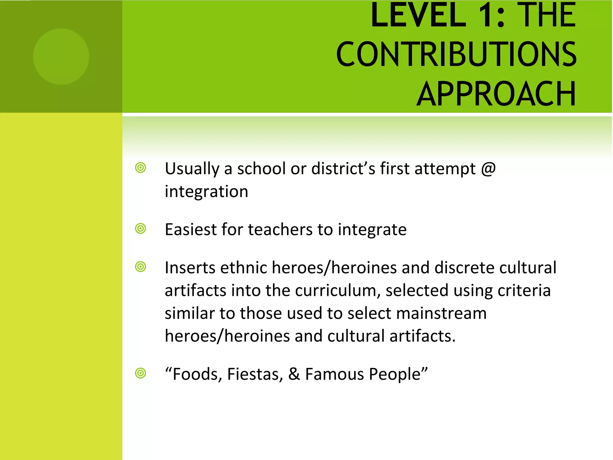 Week 11 Approaches To Multicultural Curriculum Reform | PPT