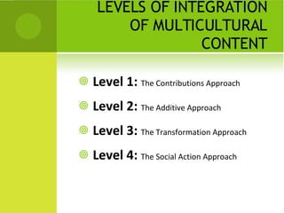 Week 11 Approaches To Multicultural Curriculum Reform | PPT