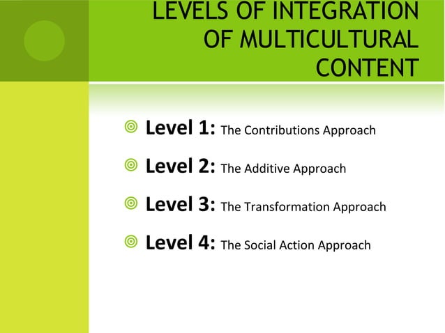 Week 11 Approaches To Multicultural Curriculum Reform | PPT