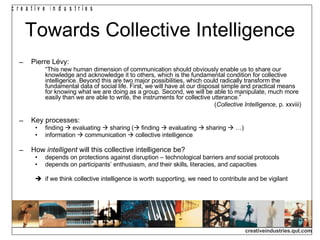 KCB201 Week 12 Lecture: Knowledge Structures and Collective ...