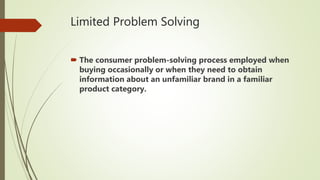 consumer buying behaviour | PPTX | Shopping