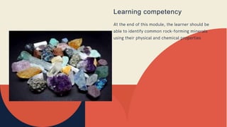 Week-1_Rocks-and-Minerals.pptx | Chemistry | Science