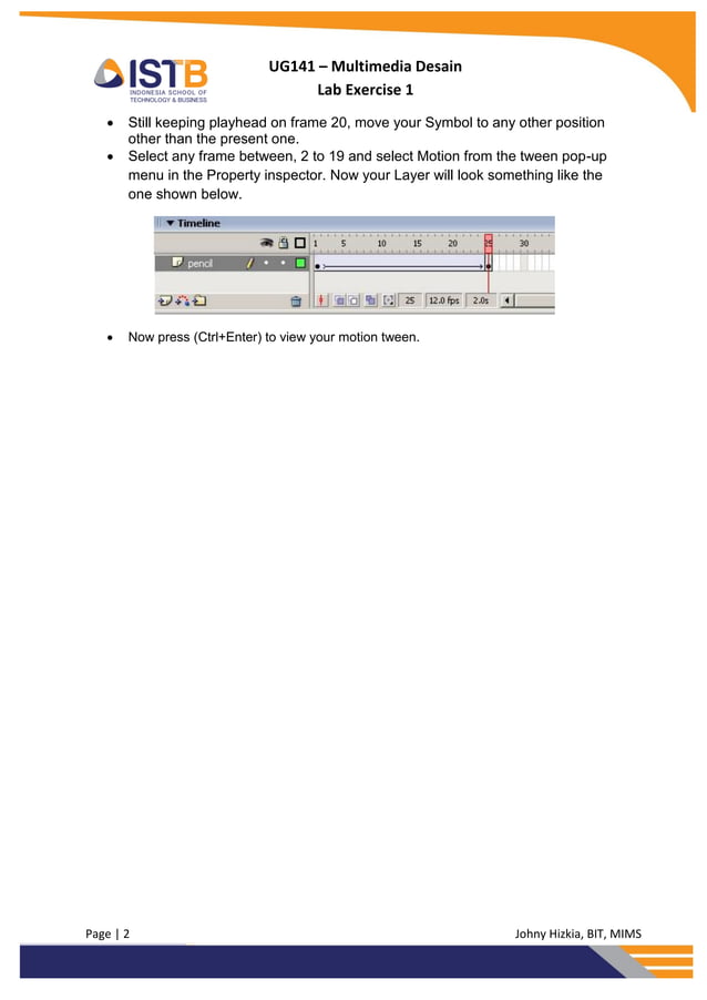 Lab 1 - Week 2 | PDF | Computer Animation | Computer Software and Applications