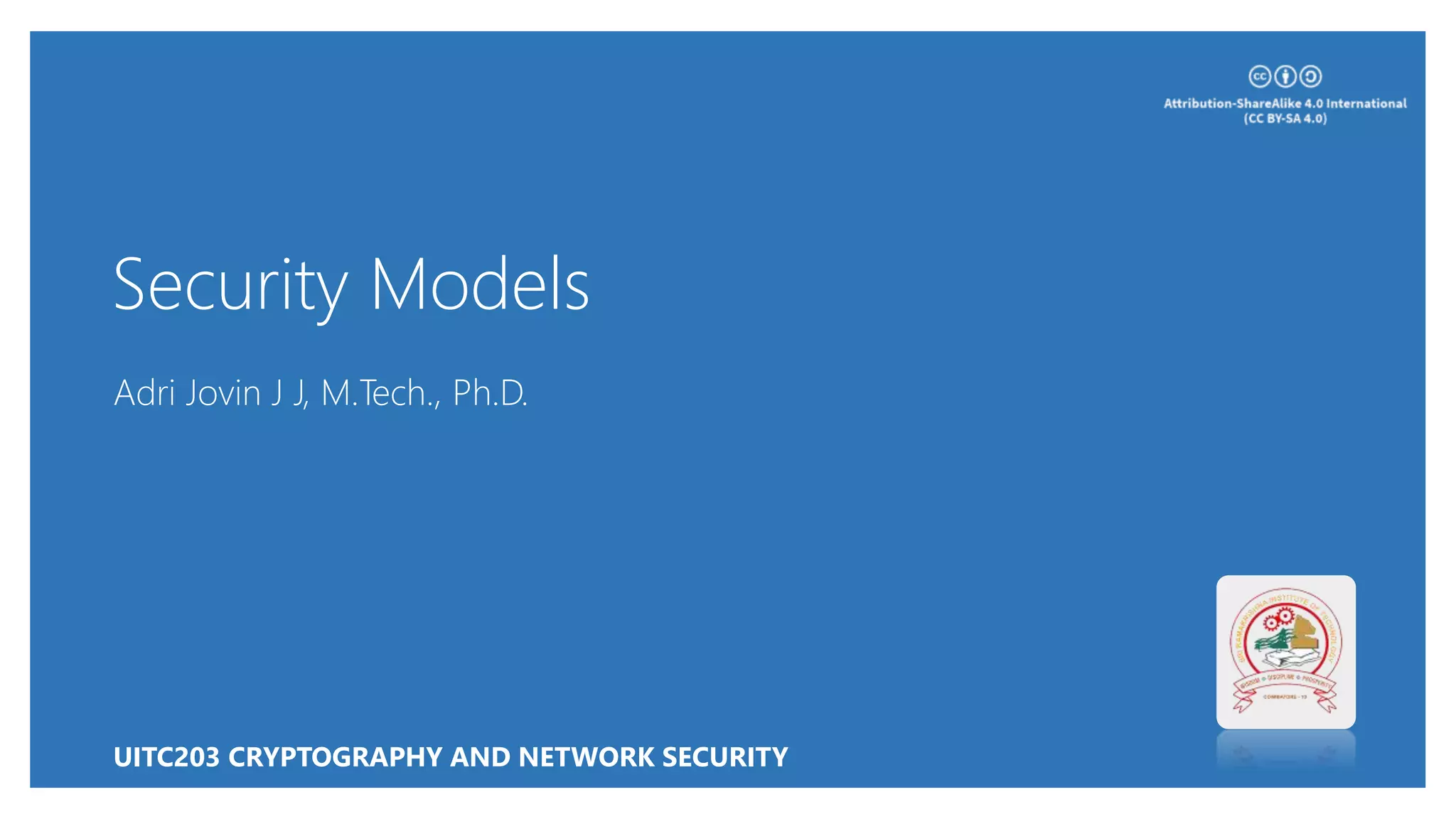 Security Models | PPTX