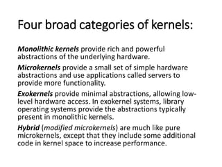 lecture 1 (Part 2) kernal and its categories | PPT