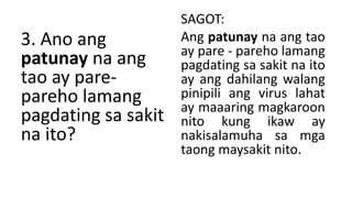 Mga Pahayag sa Pagbibigay ng mga Patunay | PPT