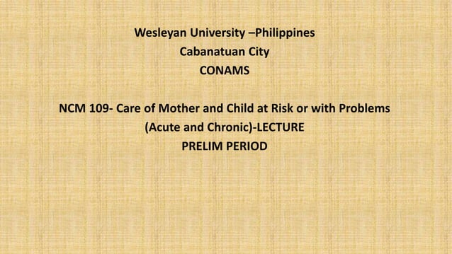 NCM 109 WEEK 2 | PPTX