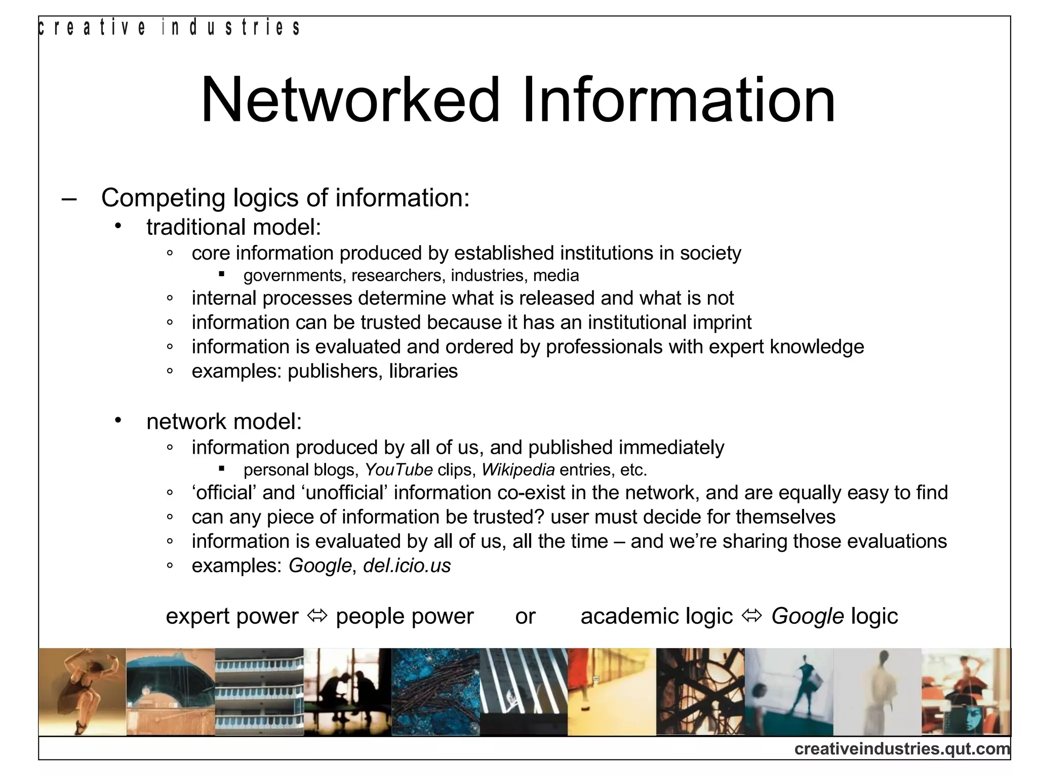 Week 2 Slidecast: Networked Information | PPT