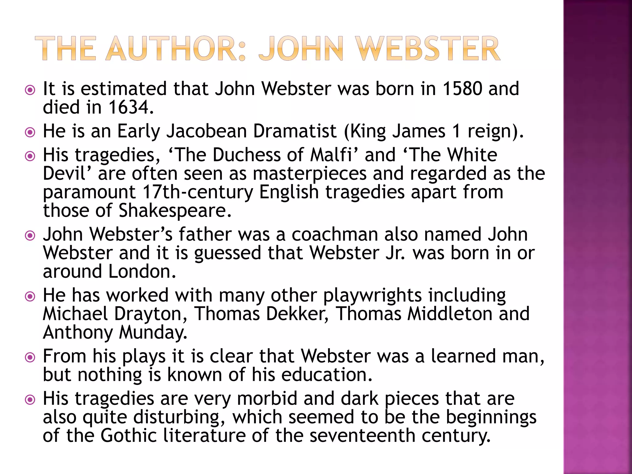 Week 2-the duchess of malfi-ppt | PPTX