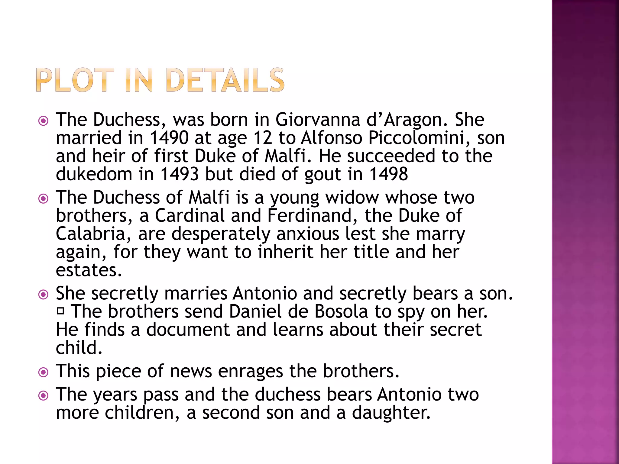 Week 2-the duchess of malfi-ppt | PPTX