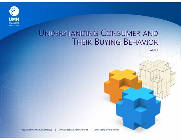 Week 2 Understanding Customer And Their Buying Behavior | PPT